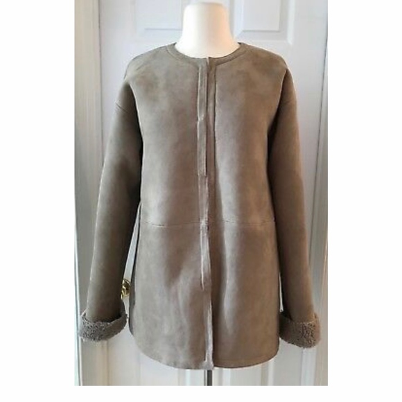 J. Crew | Jackets & Coats | Jcrew Reversible Shearling Jacket Size S ...